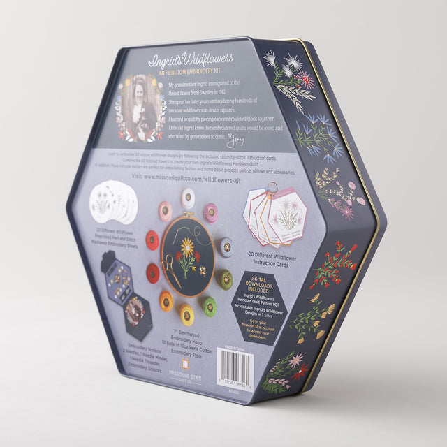 Ingrid's Wildflowers - An Heirloom Embroidery Kit by Missouri Star