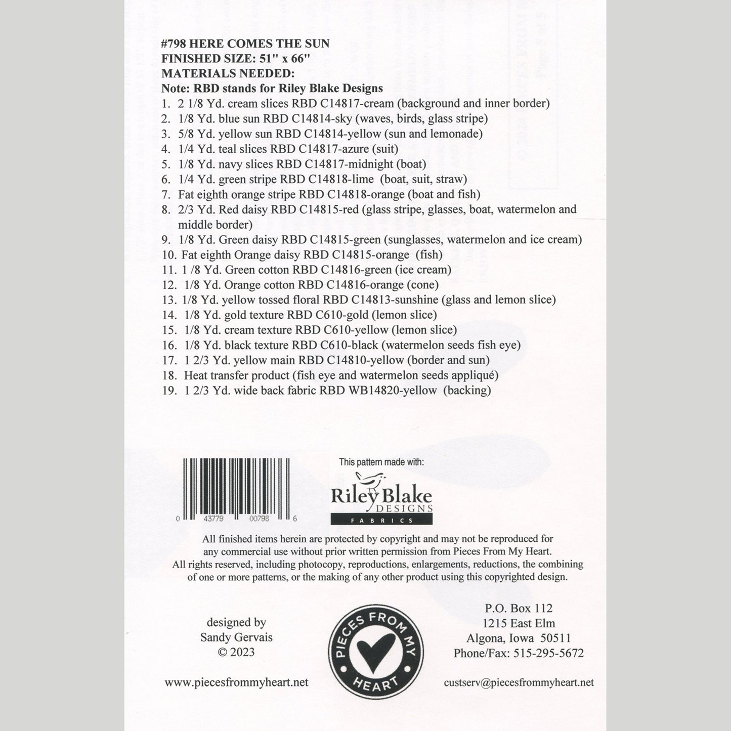 Here Comes the Sun Quilt Pattern