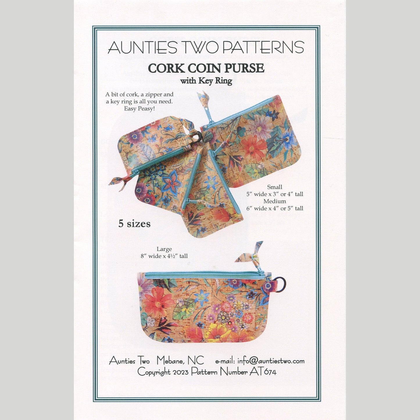 Cork Coin Purse Pattern