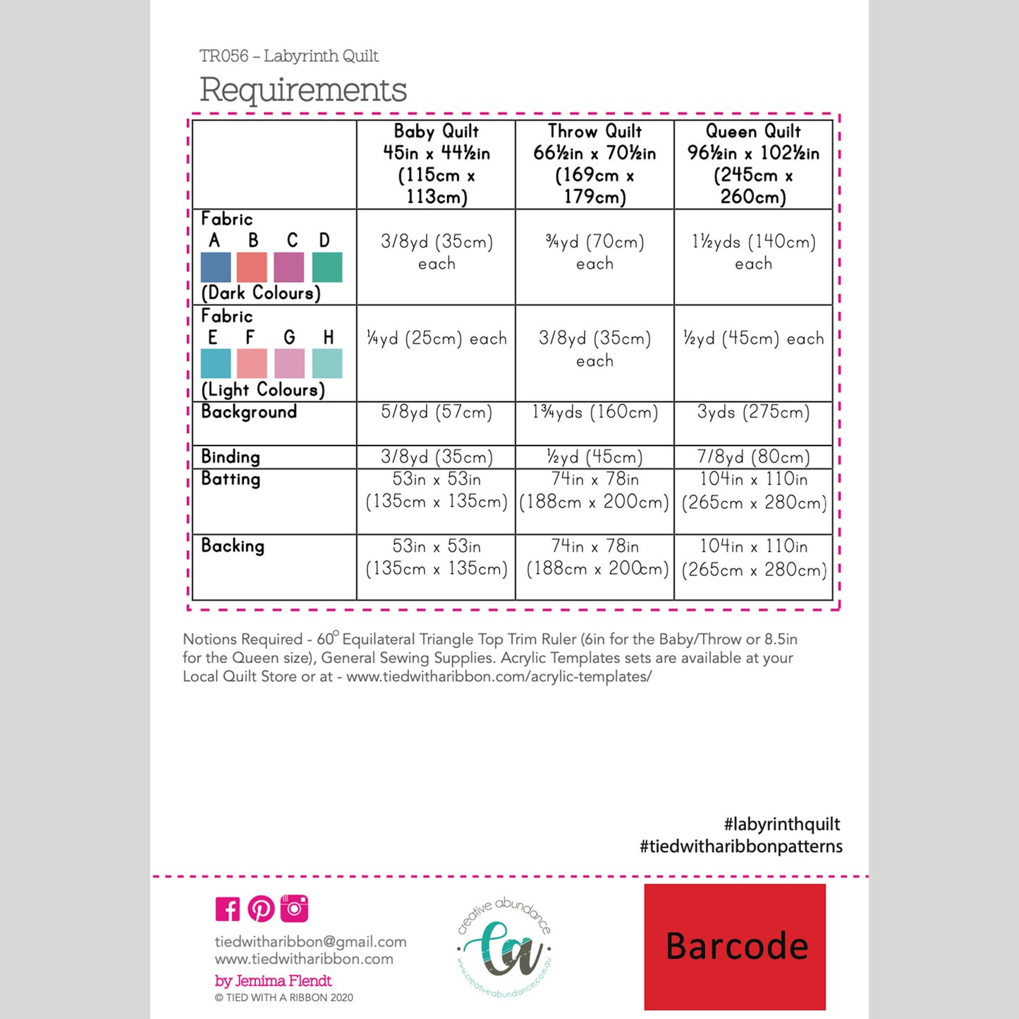 Digital Download - Labyrinth Quilt Pattern