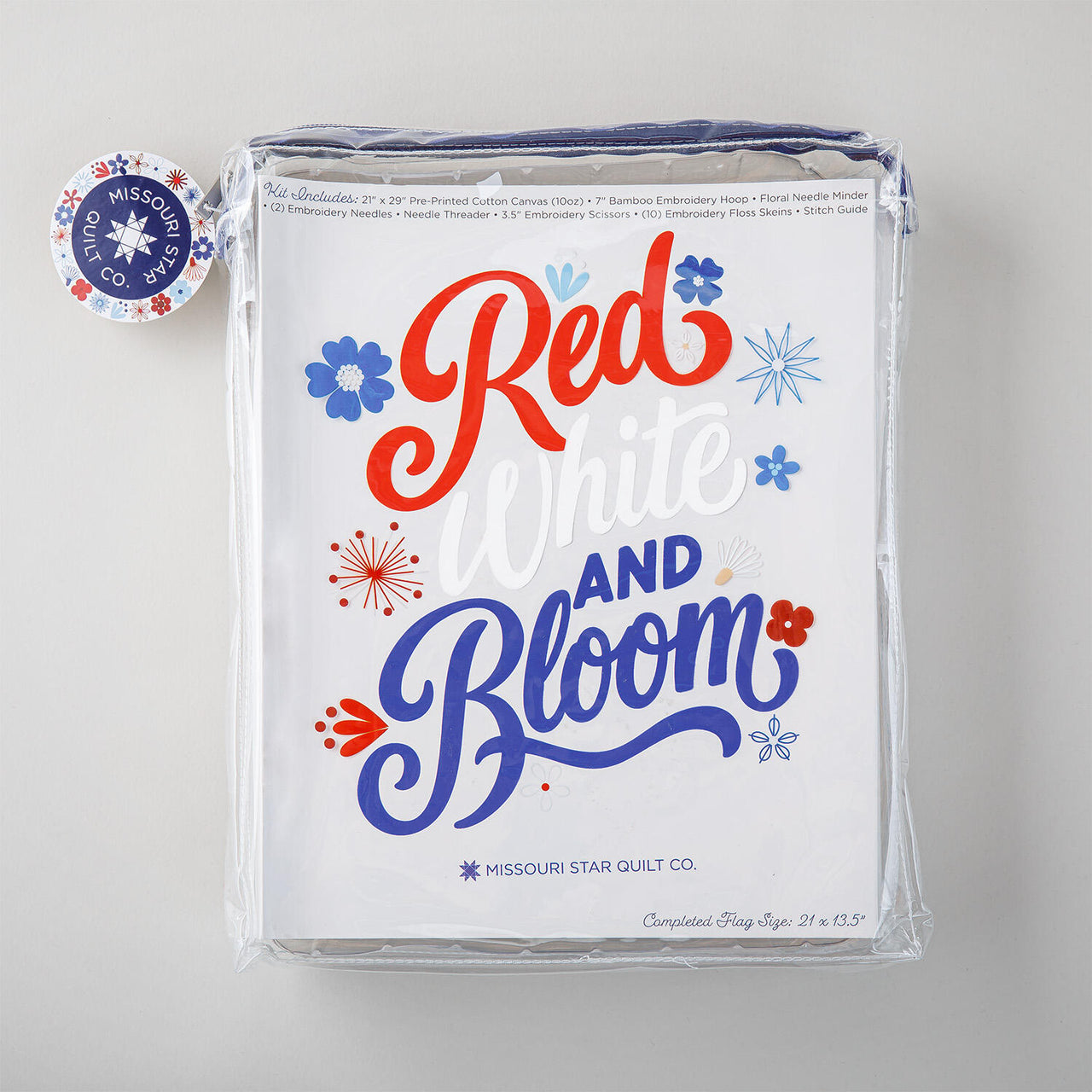 Red, White & Bloom Embroidery Kit
