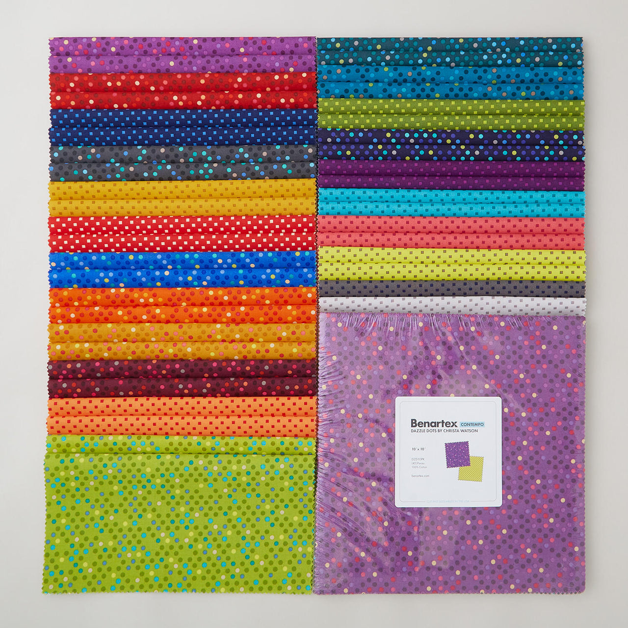Dazzle Dots Favorites 10" Squares