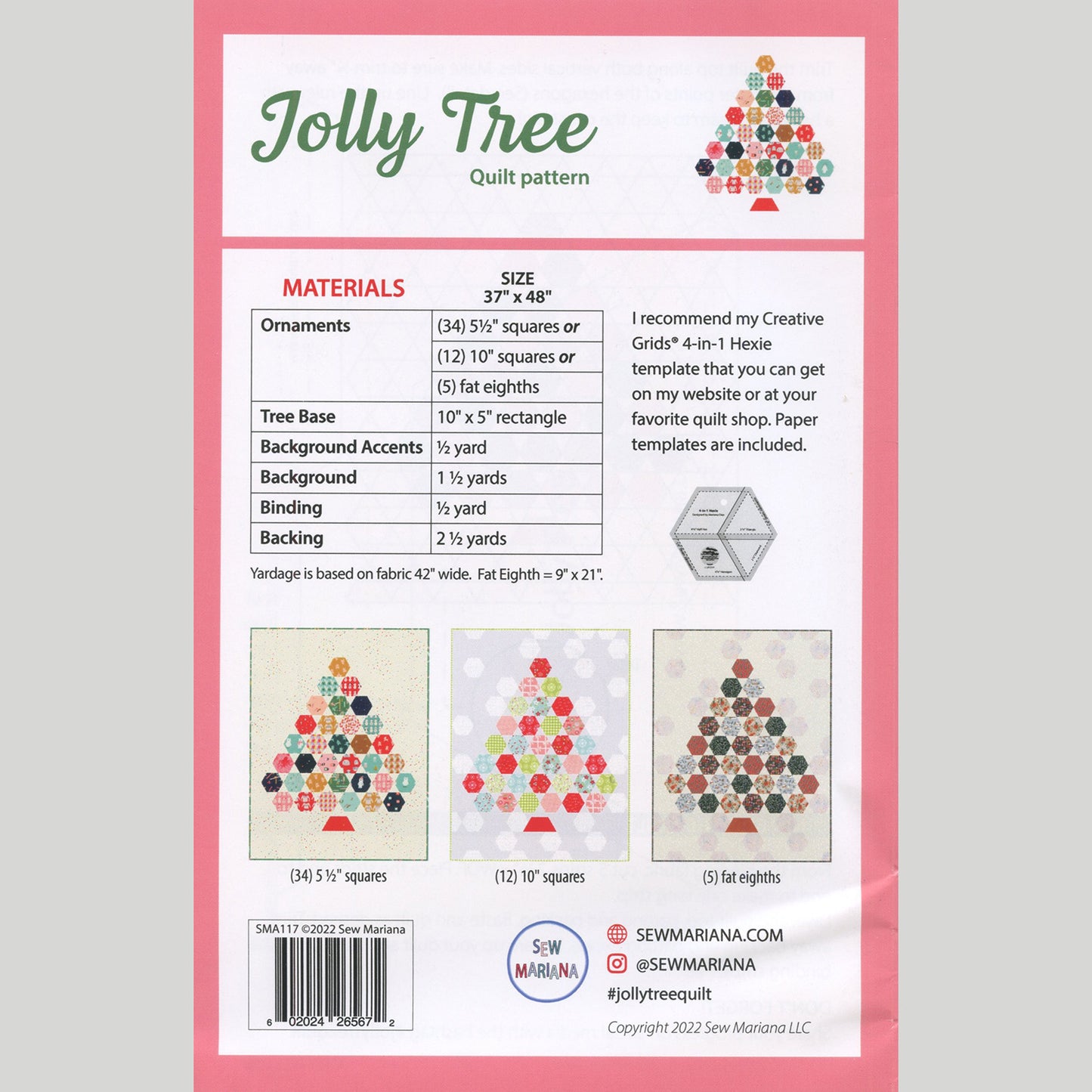 Jolly Tree Quilt Pattern