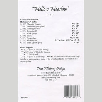 Mellow Meadow Wall Hanging Pattern