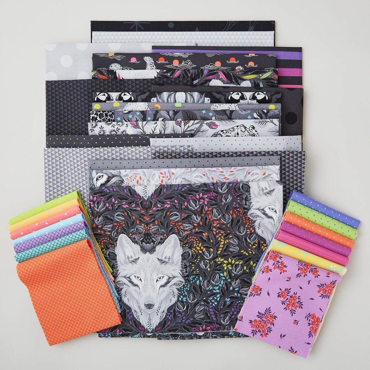 Tula Pink Fade to Gray Quilt Kit