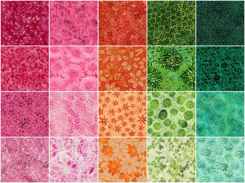 Meadow Sunshine Batiks Fat Quarter Bundle