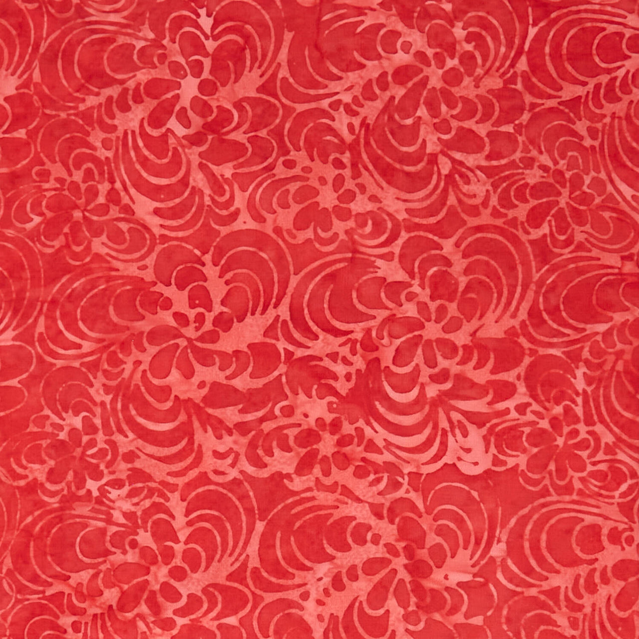 Rainbow Batiks Favorites - Funky Flowers Red Imperial 5 Yard Cut