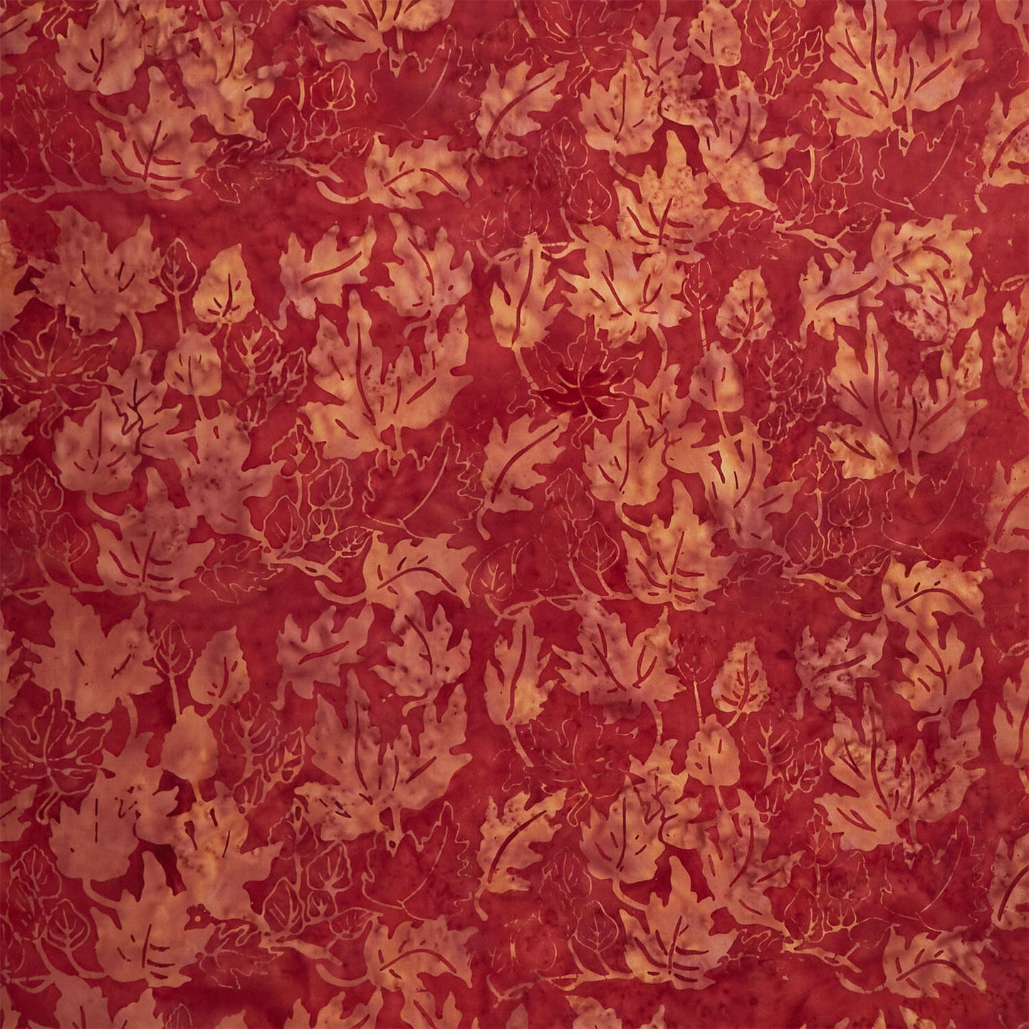 Autumn Ember Batiks - Red Scarlet Yardage
