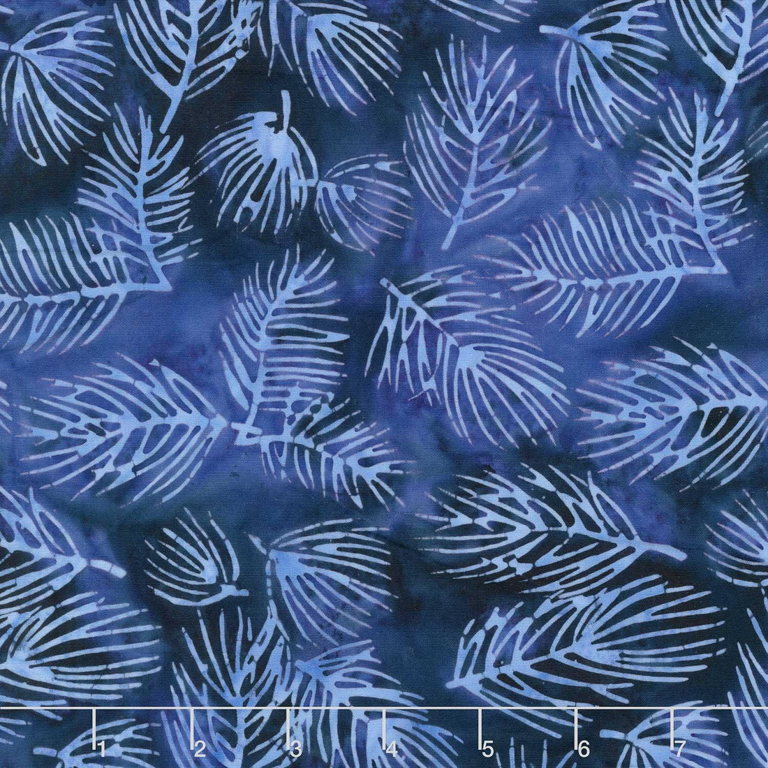 Fall Flair Batiks - Pine Needles Blue Ocean Yardage