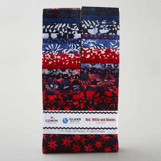 Red, White and Blooms Batiks Favorites Strips