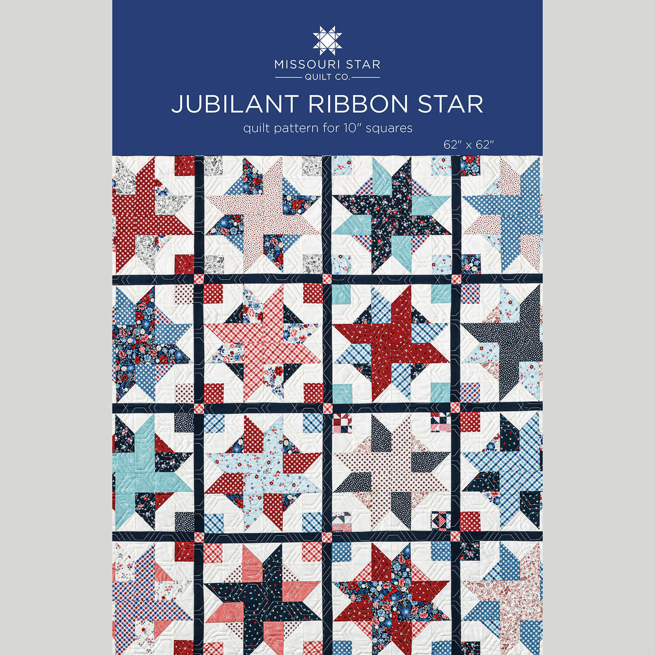 Jubilant Ribbon Star Quilt Pattern by Missouri Star