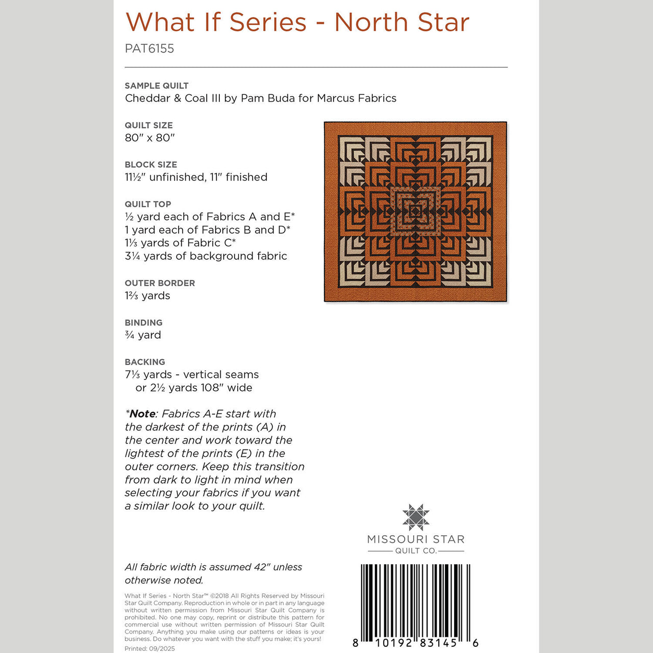 What If Series - North Star Quilt Pattern by Missouri Star