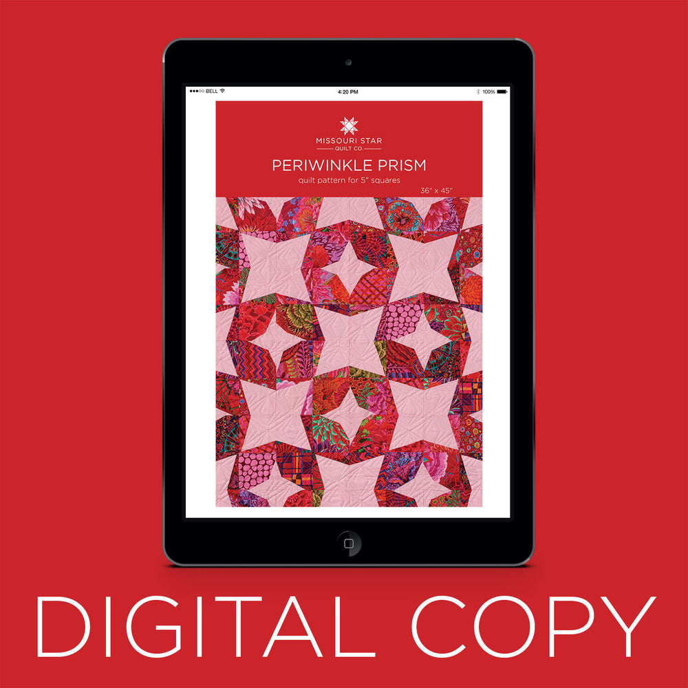 Digital Download - Periwinkle Prism Quilt Pattern by Missouri Star