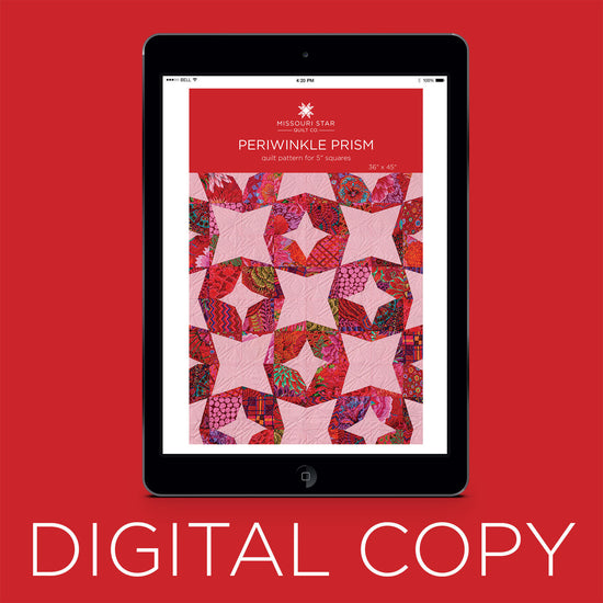 Digital Download - Periwinkle Prism Quilt Pattern by Missouri Star