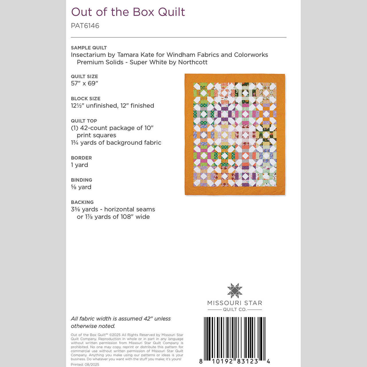Digital Download - Out of the Box Quilt Pattern by Missouri Star