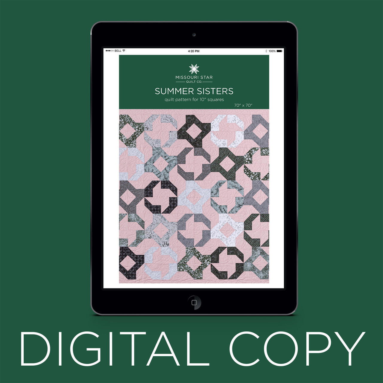 Digital Download - Summer Sisters Quilt Pattern by Missouri Star