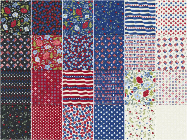 Red, White & Bloom Layer Cake