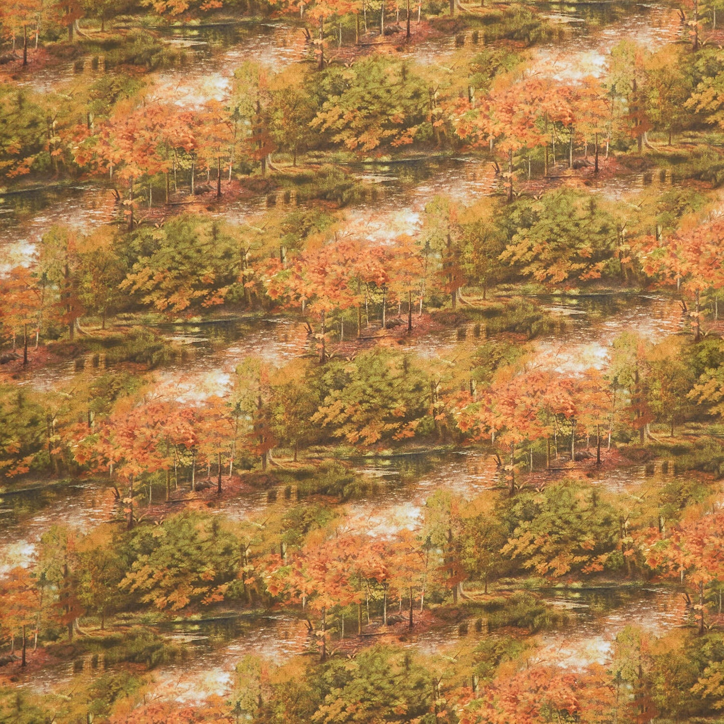 Wilderness - Trees Rust Multi Yardage