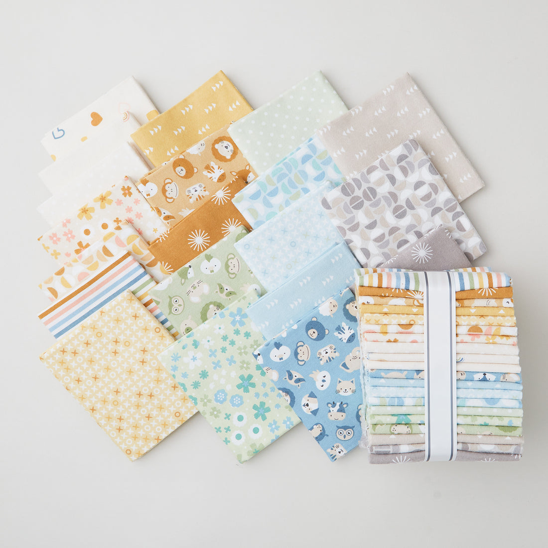 Cozy Cotton Flannels Muted Colorstory Fat Quarter Bundle