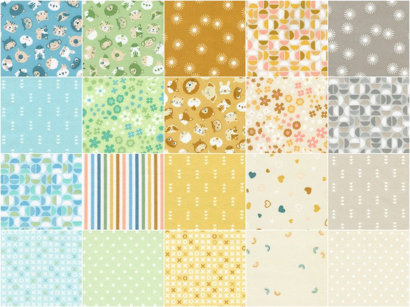 Cozy Cotton Flannels Muted Colorstory Fat Quarter Bundle