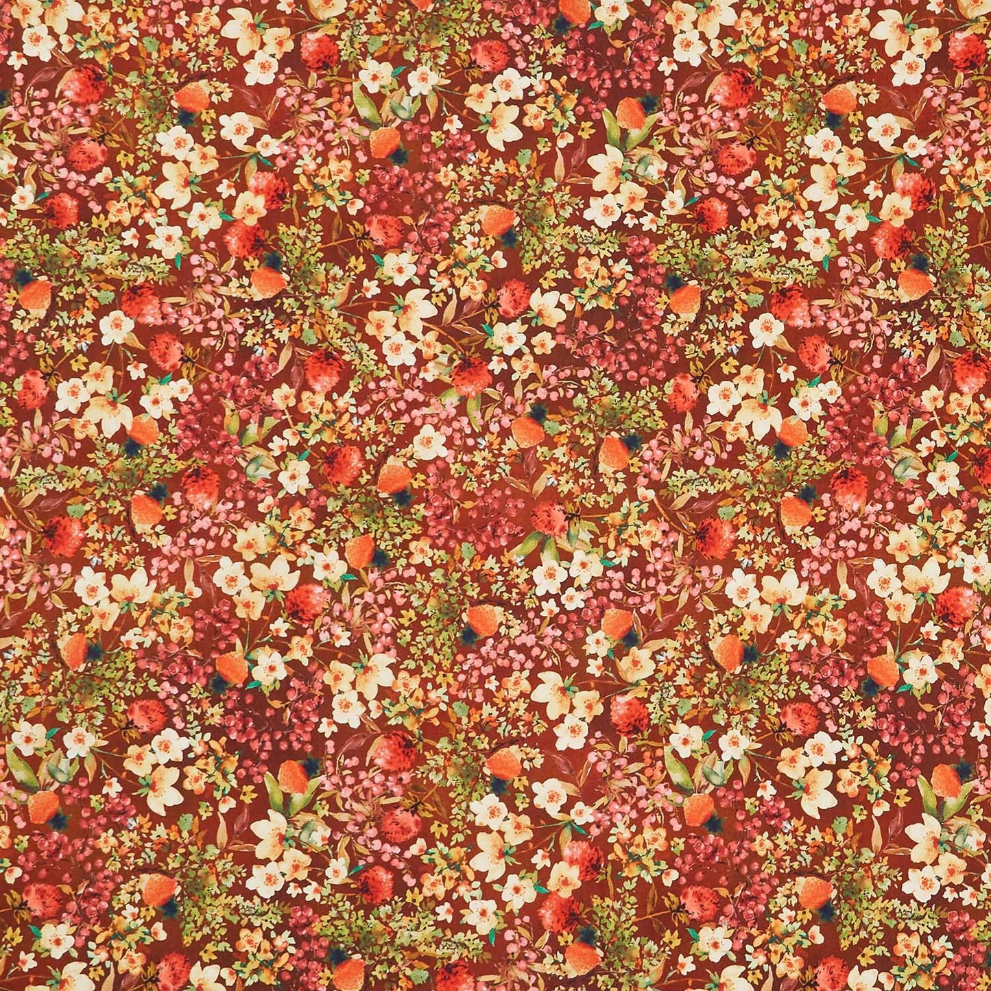 Sunlit Garden - Berries Rust Yardage