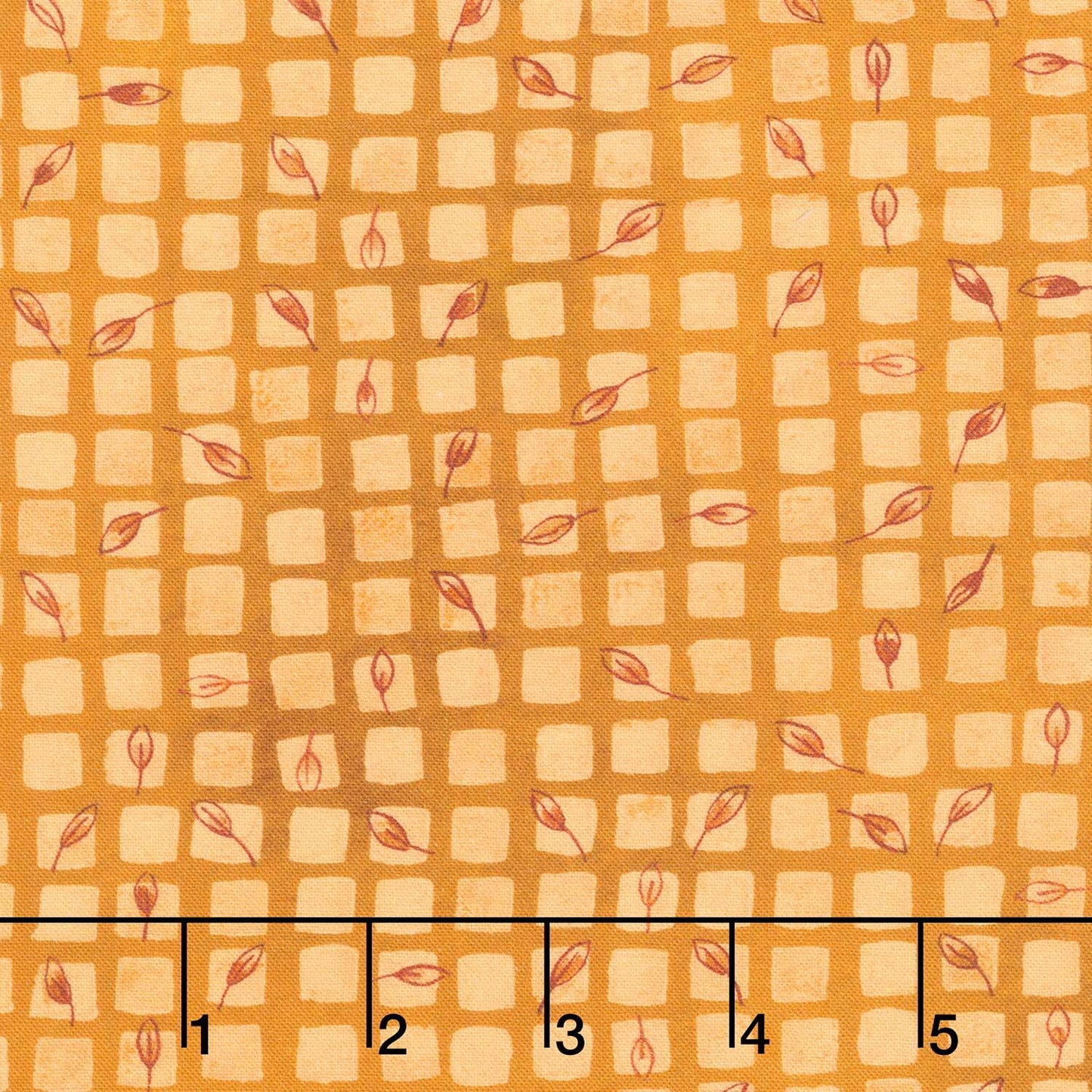 Sunlit Garden - Grid Curry Yardage