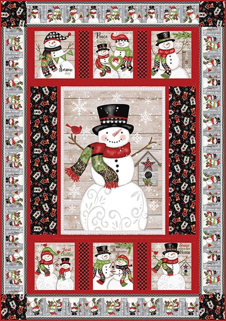 Snow Place Like Home Flannel Quilt 1