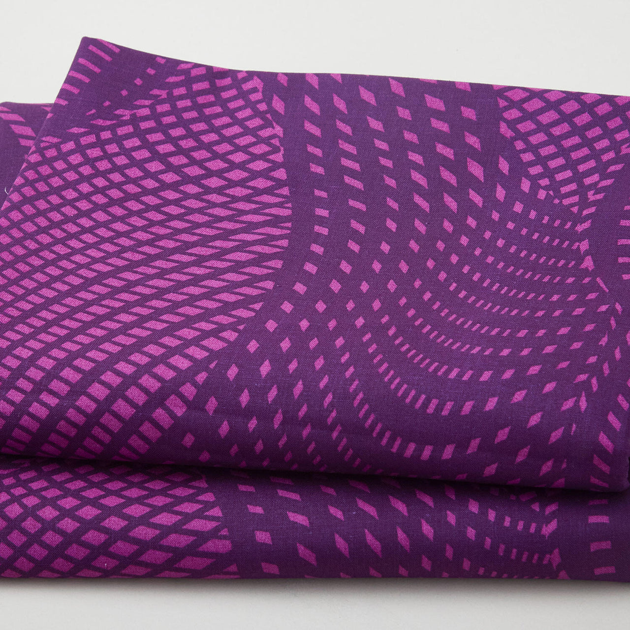 Jazzed 108" - Large Geometric Grape 3 Yard Cut