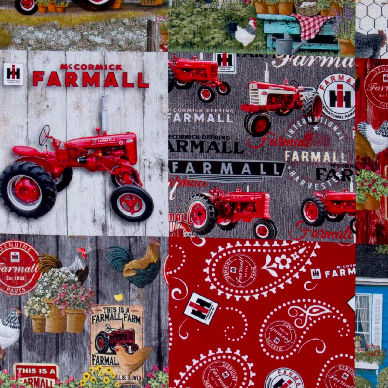 Farmall - Cheater Quilt Multi Yardage