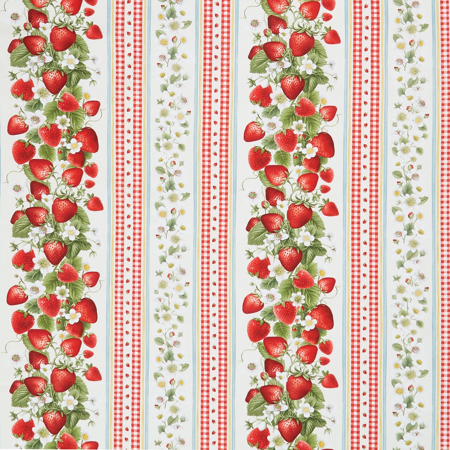 Berry Sweet - Sweet Berry 11" Stripe Cream Yardage