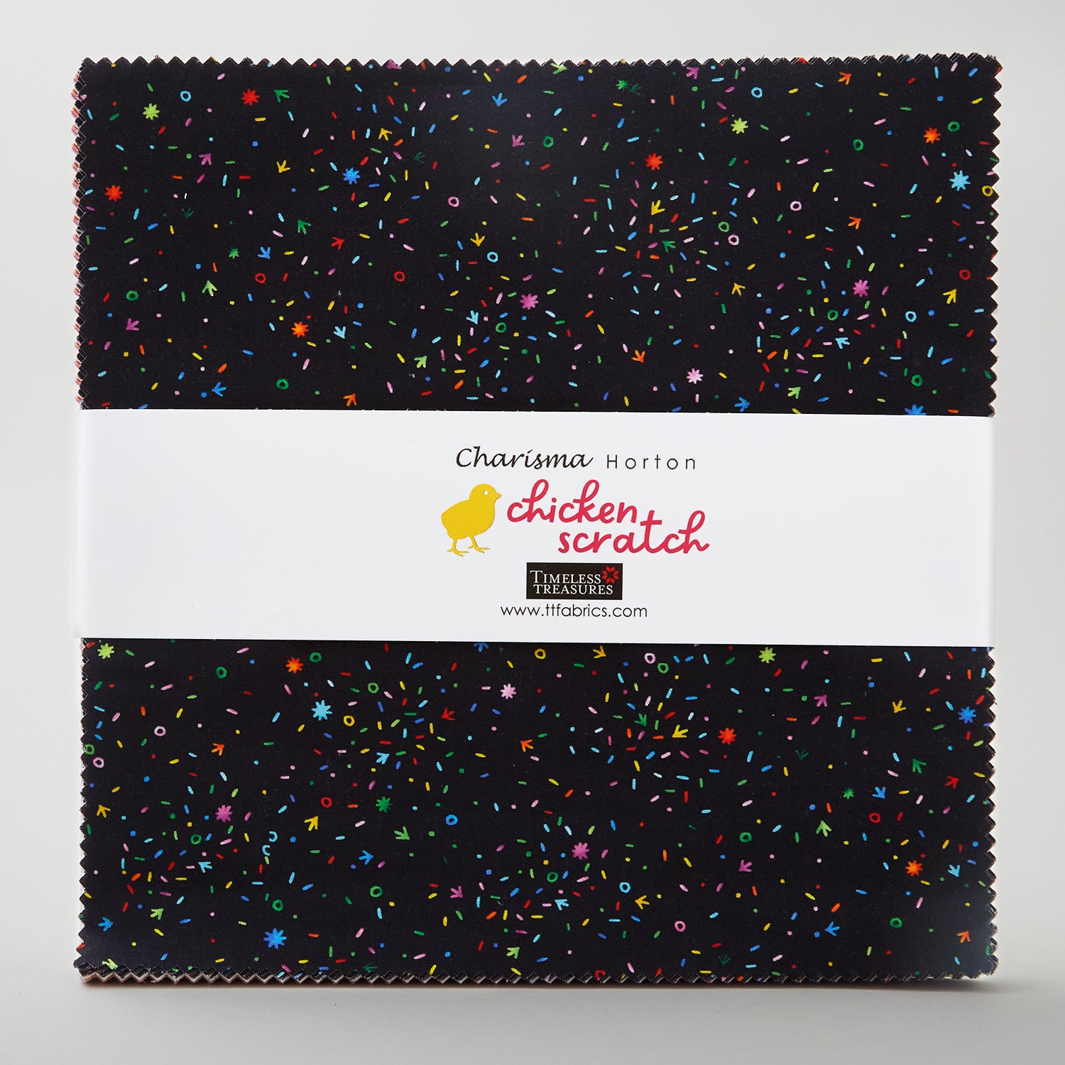 Chicken Scratch Bright 10" Squares