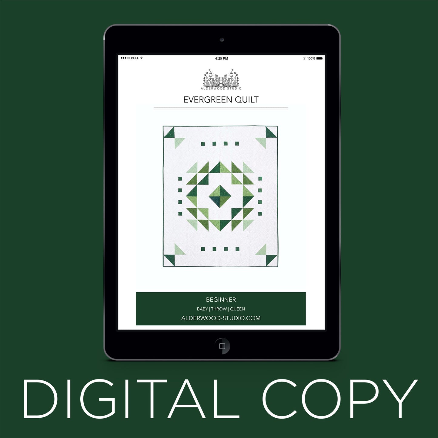 Digital Download - Evergreen Quilt Pattern