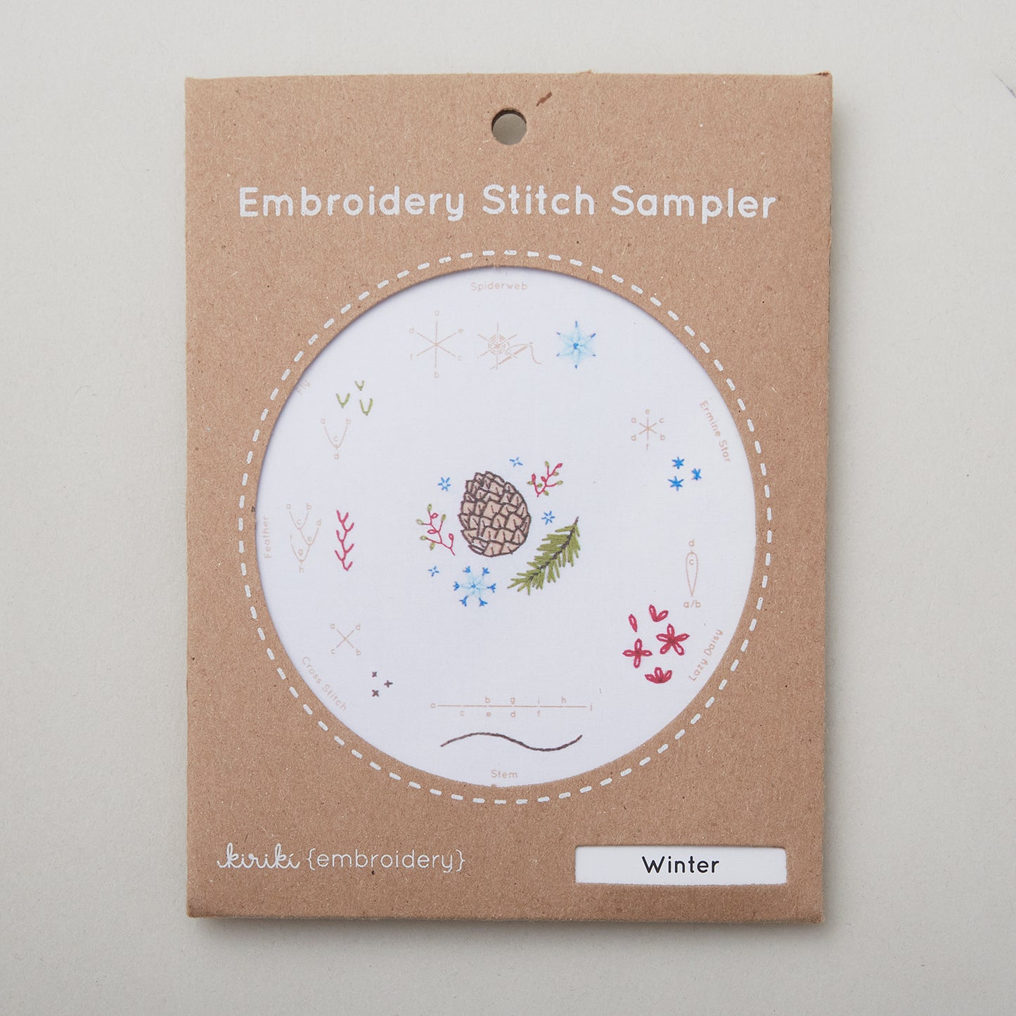 Winter Embroidery Stitch Sampler Kit