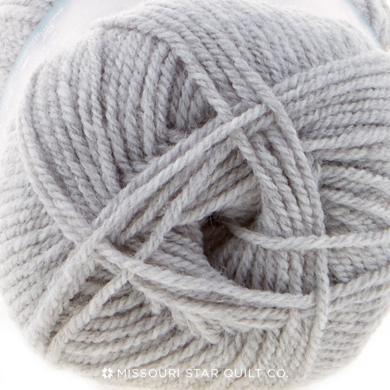 Encore Worsted Light Grey Heather Yarn 100g