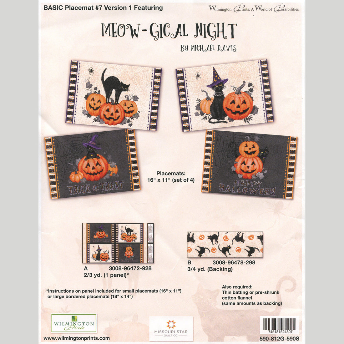 Meow-gical Night Placemats Kit