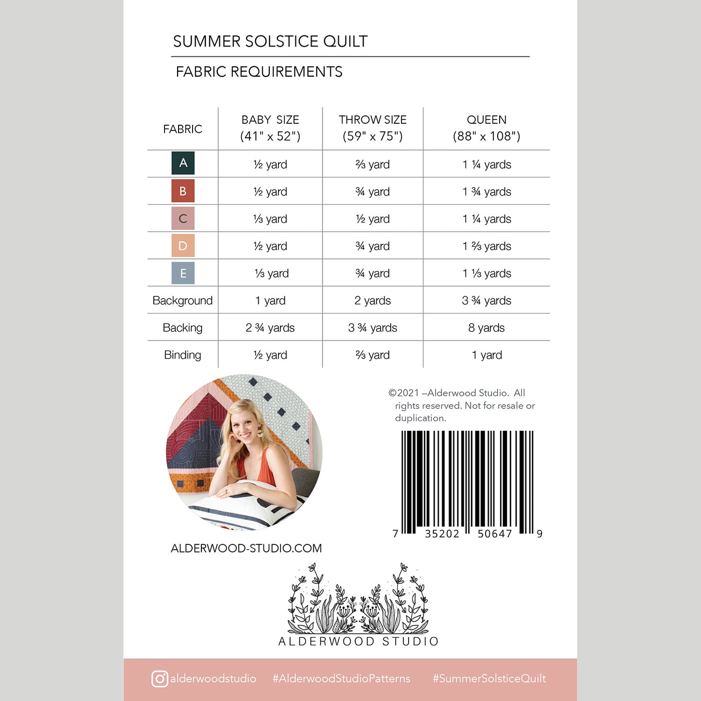 Digital Download - Summer Solstice Quilt Pattern