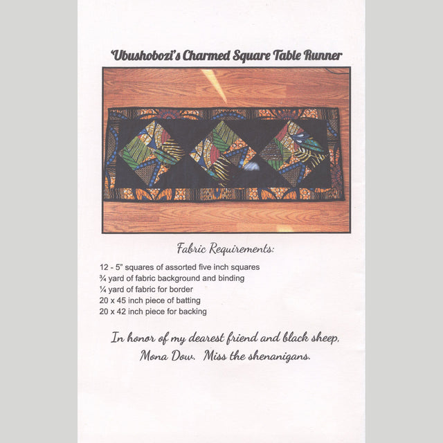 Ubushobozi Charm Square Table Runner Kit