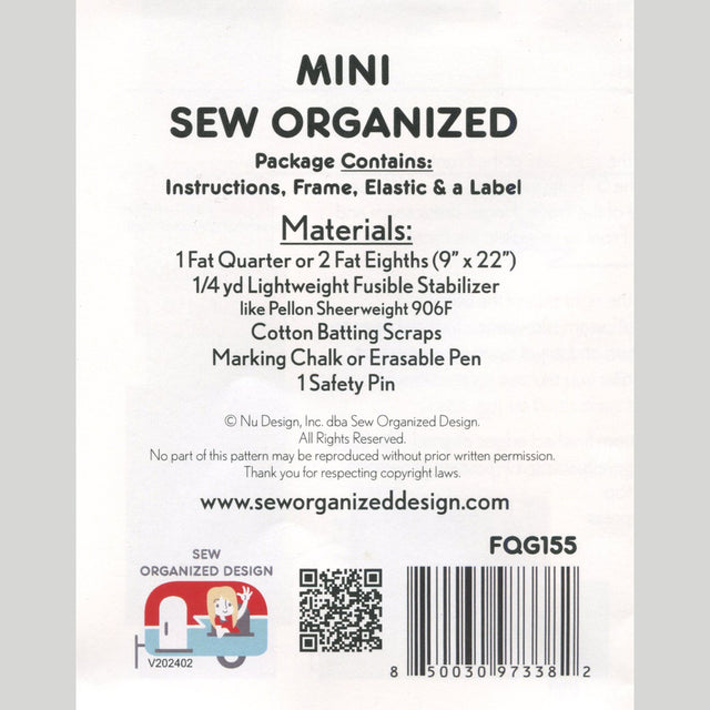 Mini Sew Organized Pattern