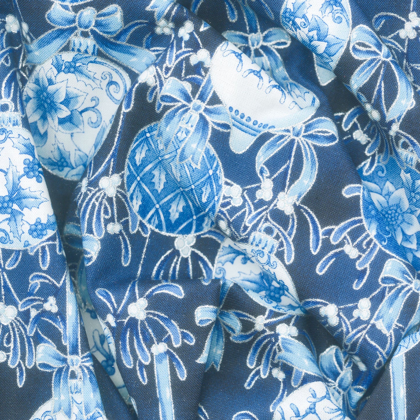 Holiday Flourish - Festive Finery Blue Colorstory Ornaments Navy Metal