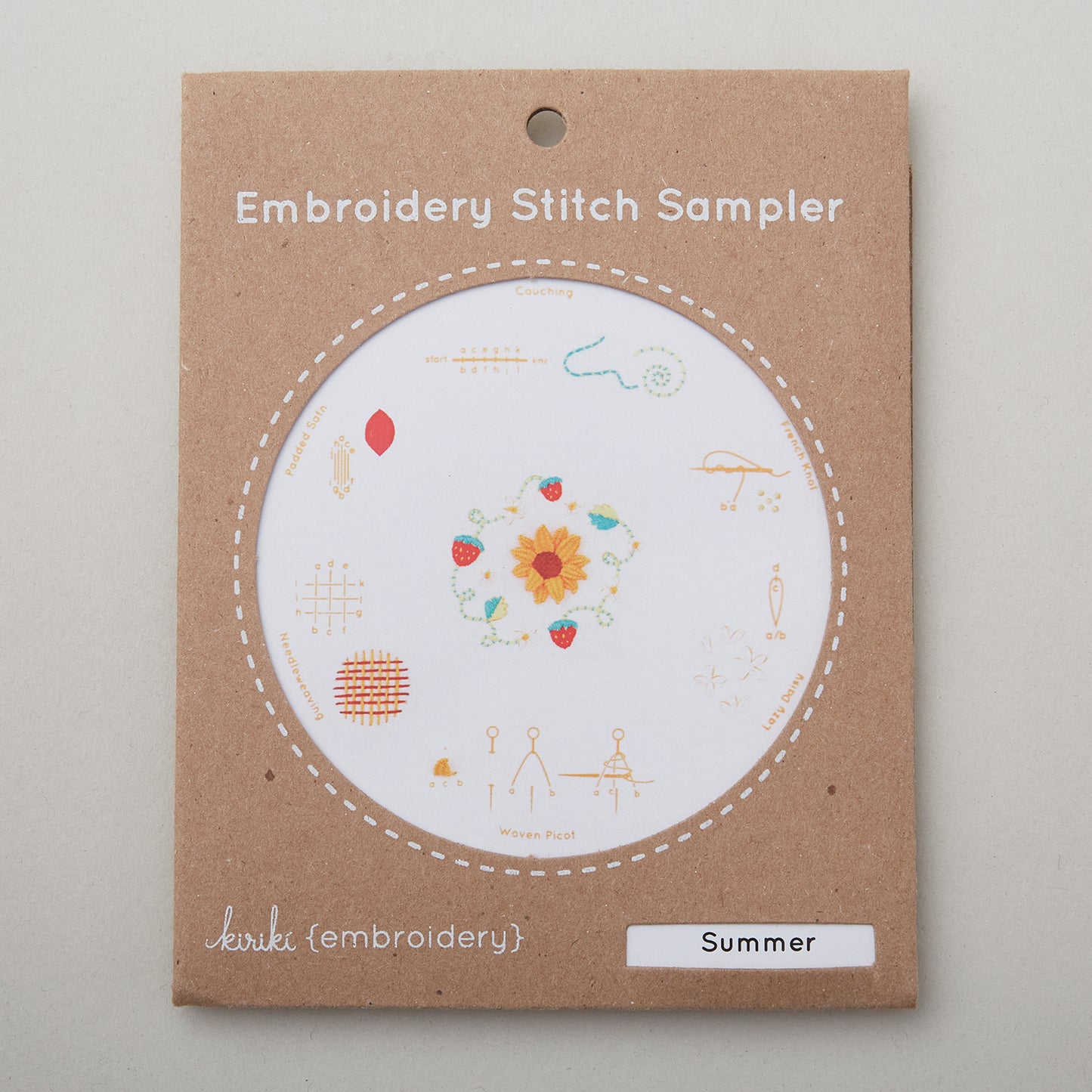 Summer Embroidery Stitch Sampler Kit