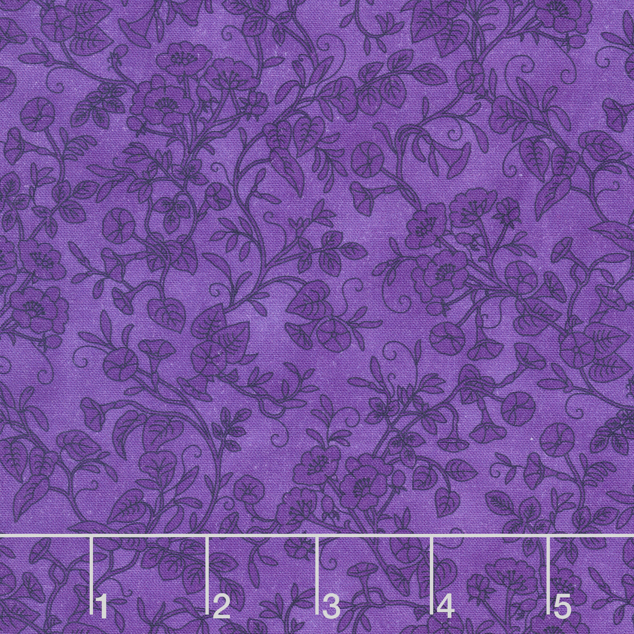 Georgina - Vines Midnight Purple Yardage
