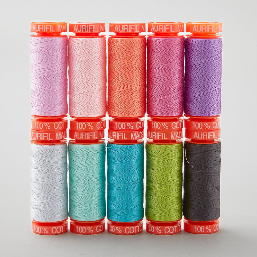 AURIfil Tula Pink Roar Thread Collection - 50 WT