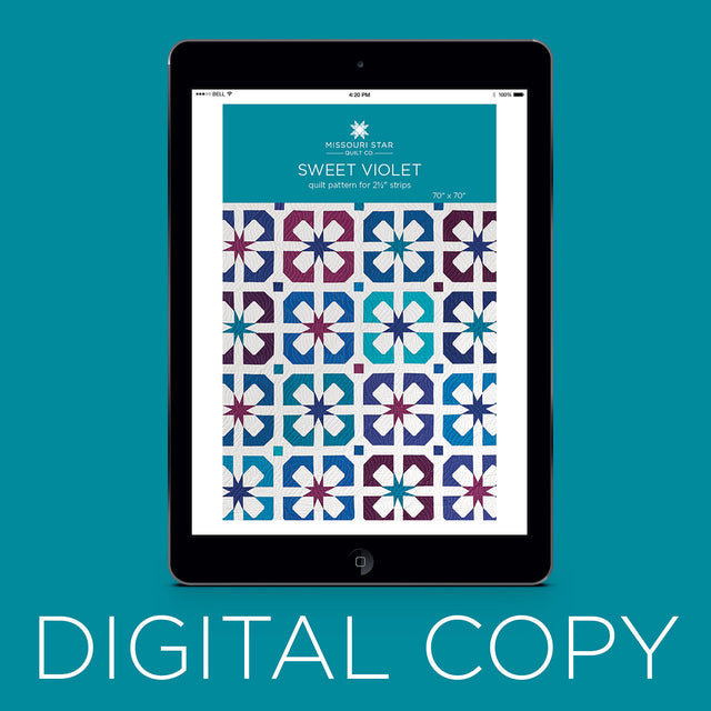Digital Download - Sweet Violet Quilt Pattern by Missouri Star
