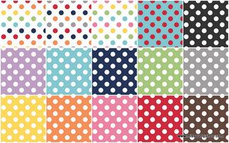 Cotton Solids - Medium Dots 10" Stacker