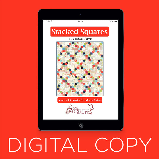 Digital Download - Stacked Squares Quilt Pattern