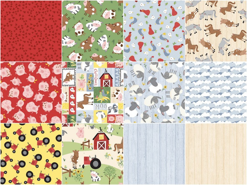 Farm-tastic Friends 10" Squares