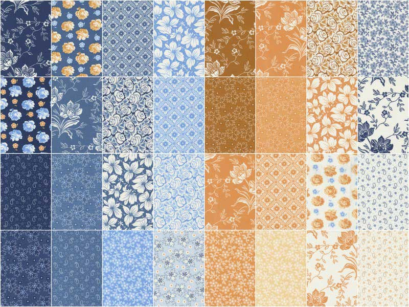 Denim and Daisies Fat Quarter Bundle