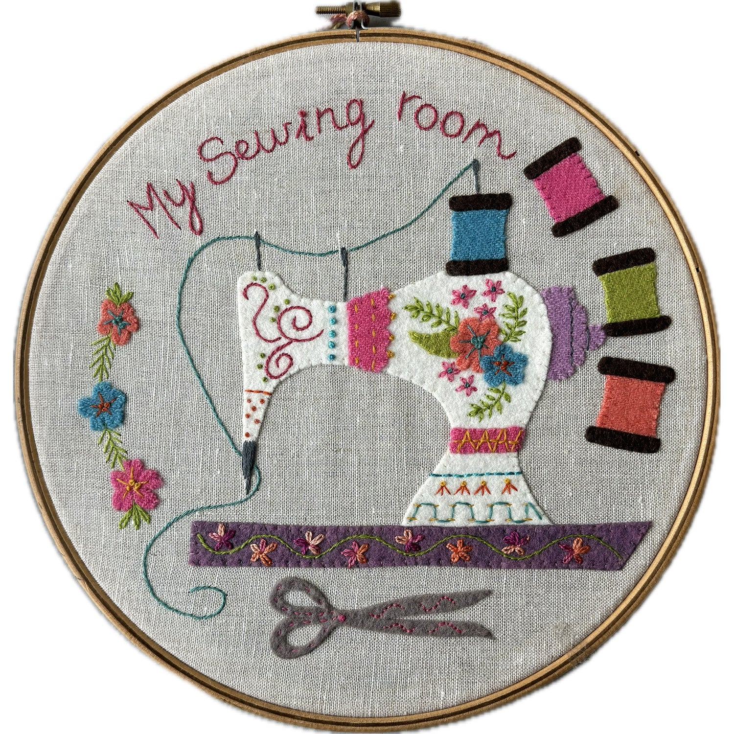 My Sewing Room Wool Felt Embroidery Appliqué Kit