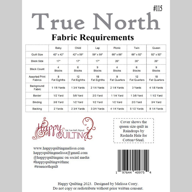Digital Download - True North Quilt Pattern
