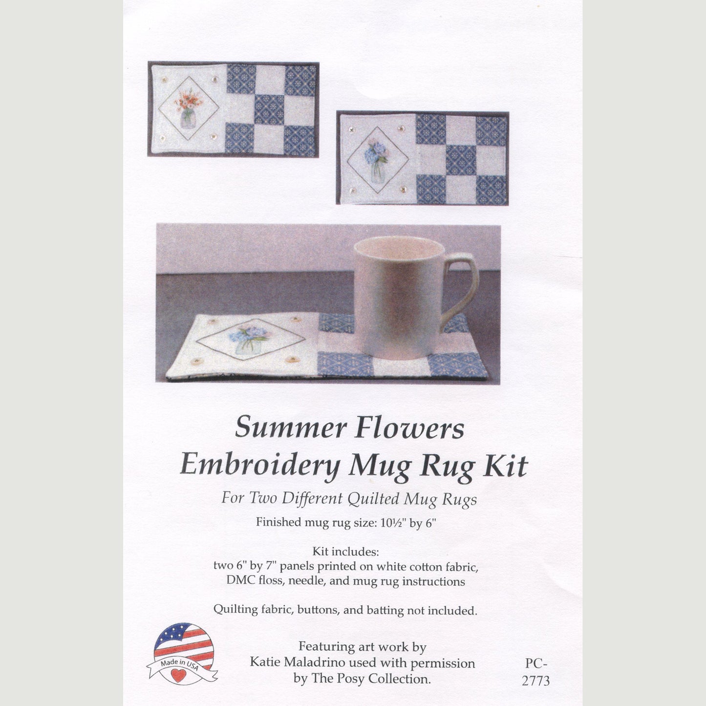 Summer Flowers Mug Rug Kit